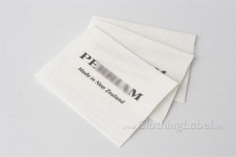 Custom printed cotton labels for clothing and handmade items ...