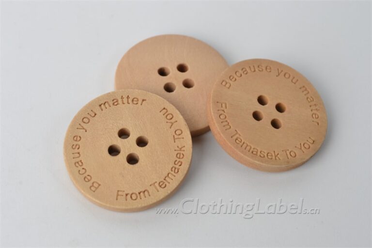 Custom wooden buttons for sewing | ClothingLabels.cn