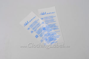 Clear clothing labels’s photo gallery | ClothingLabels.cn