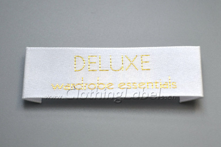 Taffeta woven labels for clothing | ClothingLabels.cn