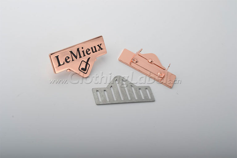 Custom Metal labels & tags for clothing line | ClothingLabels.cn