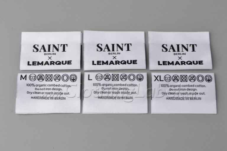 Cotton care label for clothing | ClothingLabels.cn