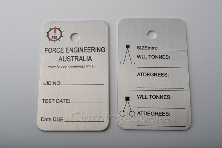 Custom stainless steel tags & labels | ClothingLabels.cn