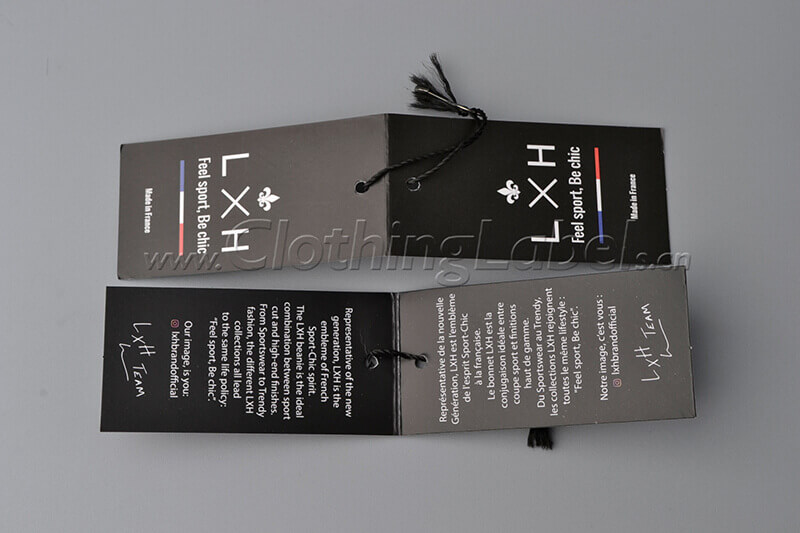 Custom swing tag for clothing | ClothingLabels.cn