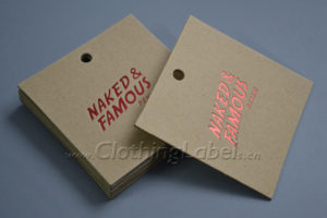 Custom swing tag for clothing | ClothingLabels.cn