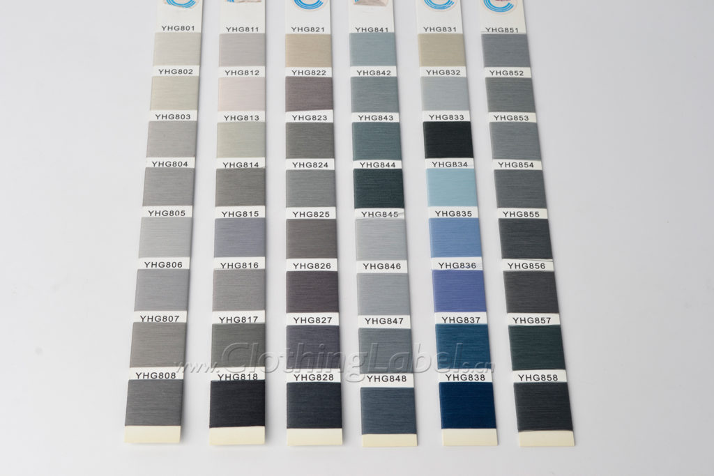 Recycled polyester yarn for woven labels | ClothingLabels.cn