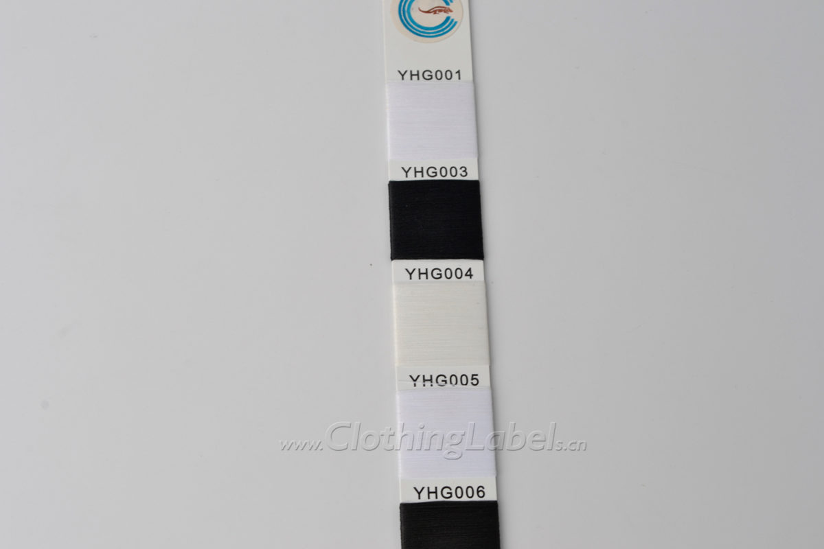 Woven labels’ yarn color sample chart | ClothingLabels.cn
