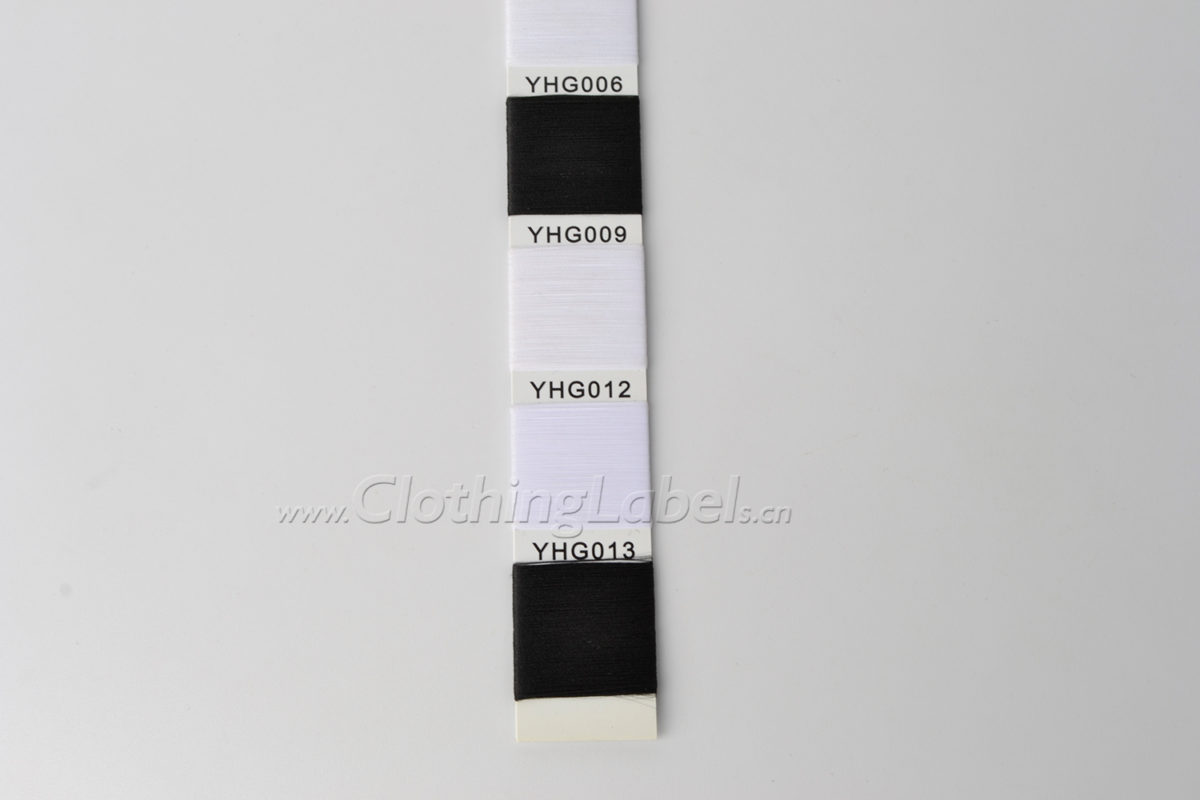 Woven labels’ yarn color sample chart | ClothingLabels.cn