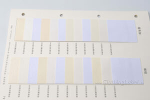 Specialty paper color sample chart | ClothingLabels.cn