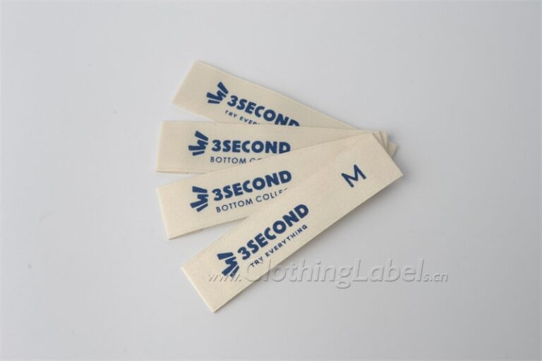 Custom printed cotton labels for clothing and handmade items ...