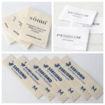 Custom printed cotton labels for clothing and handmade items ...