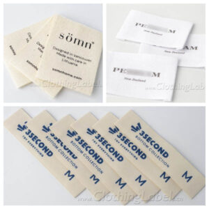 Custom printed cotton labels for clothing and handmade items ...
