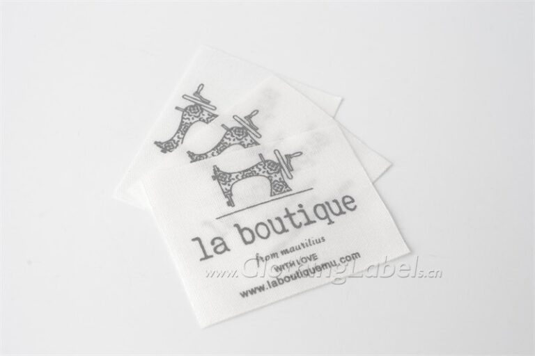 Custom printed cotton labels for clothing and handmade items ...
