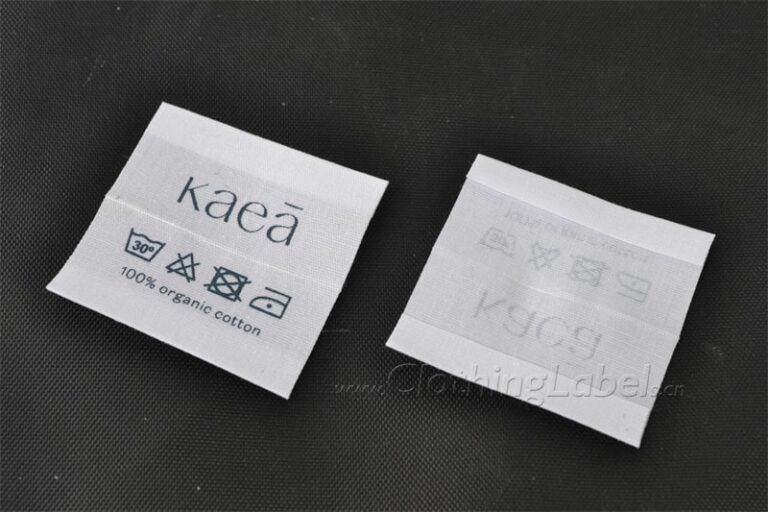 Custom printed cotton labels for clothing and handmade items ...