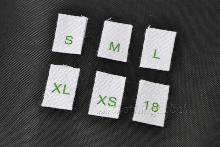 Custom printed cotton labels for clothing and handmade items ...