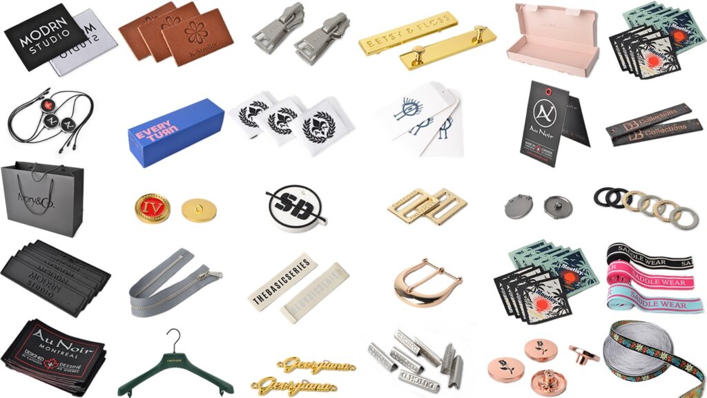 Custom clothing labels & tags and garment trims