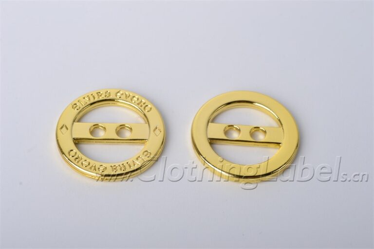 Custom electroplated gold metal labels, luxury 18K/14K metal tags ...